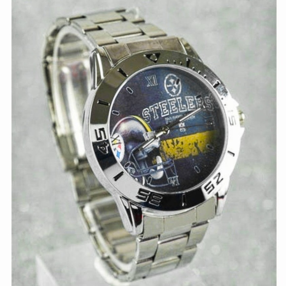 Accessories | Pittsburgh Steelers Stainless Steel Dress Watch | Poshmark